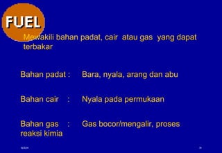 Dasar dasar Teori Api dan Kebakaran dasar | PPT