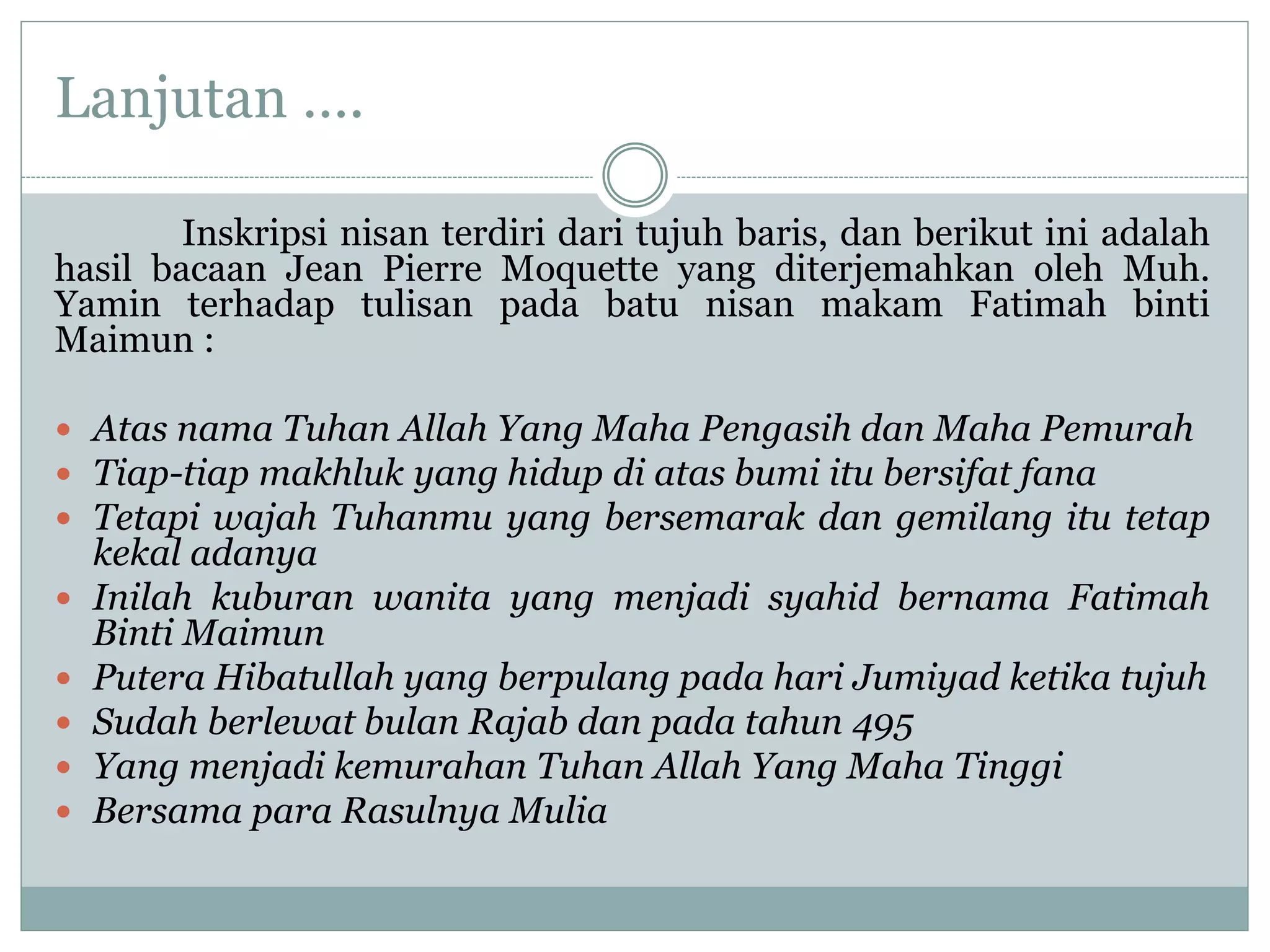 Teori Arab - Sejarah Masuknya Islam di Indonesia | PPTX