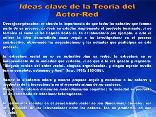 Teoria Red Actor | PPT