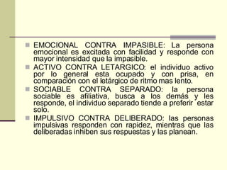 Teorias De Los Rasgos De Temperamento | PPT