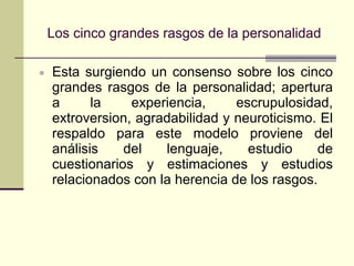 Teorias De Los Rasgos De Temperamento | PPT