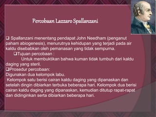 Teori asal usul kehidupan menurut sains dan agama | PPTX