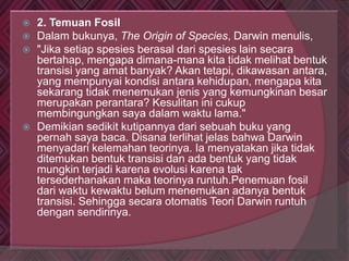 Teori asal usul kehidupan menurut sains dan agama | PPTX