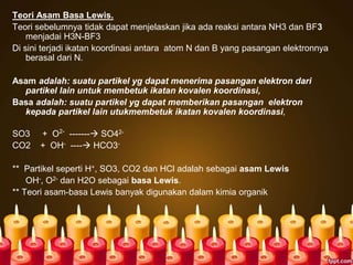 Teori asam basa | PPTX