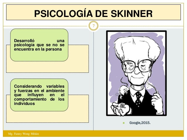 TEORIAS CONDUCTUALES DE SKINNER POR FANNY JEM WONG