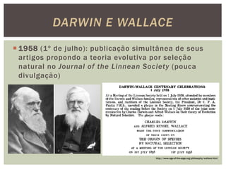 teoria evolutiva de Darwin - Evolução por meio de seleção natural | PDF