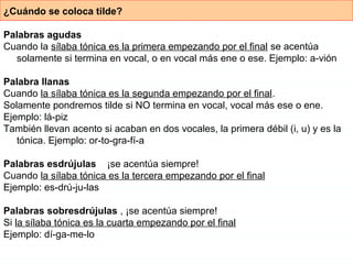 Teoria silaba tonica | PPT