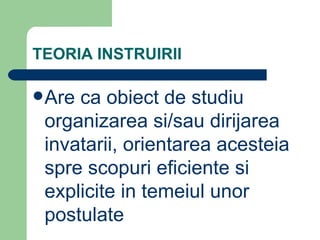 Teoria si metodologia_instruirii_autor_conf_univ_dr_irina_maciuc (1) | PPT
