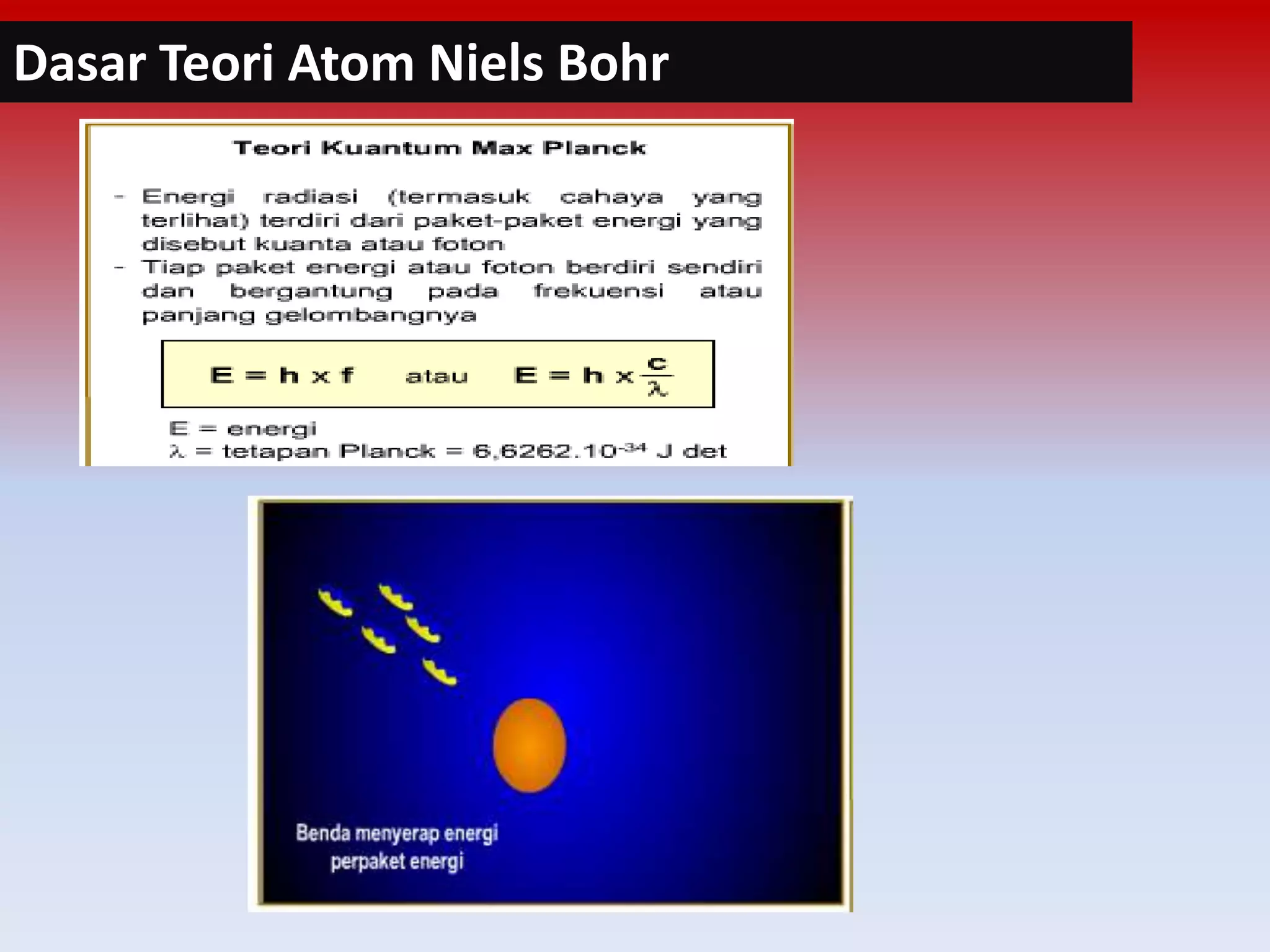Teori atom bohr | PPTX