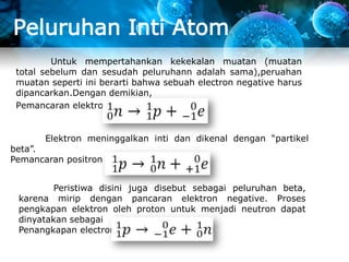 Teori atom dan Radioaktivitas | PPTX