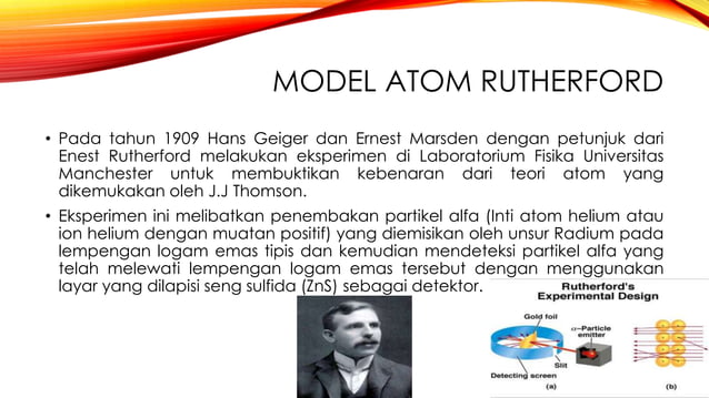 Teori atom rutherford | PPTX