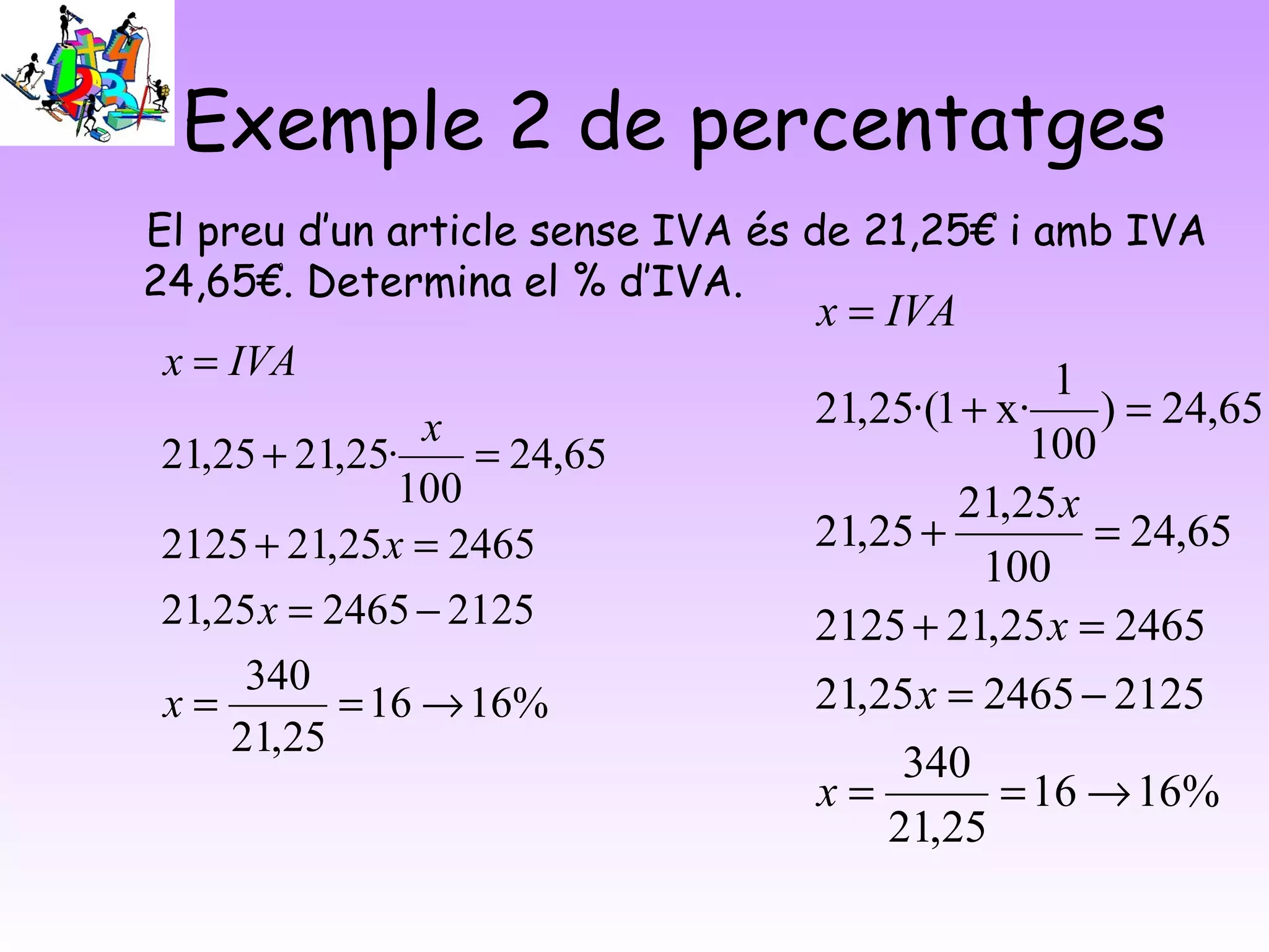 Proporcionalitat | PPT