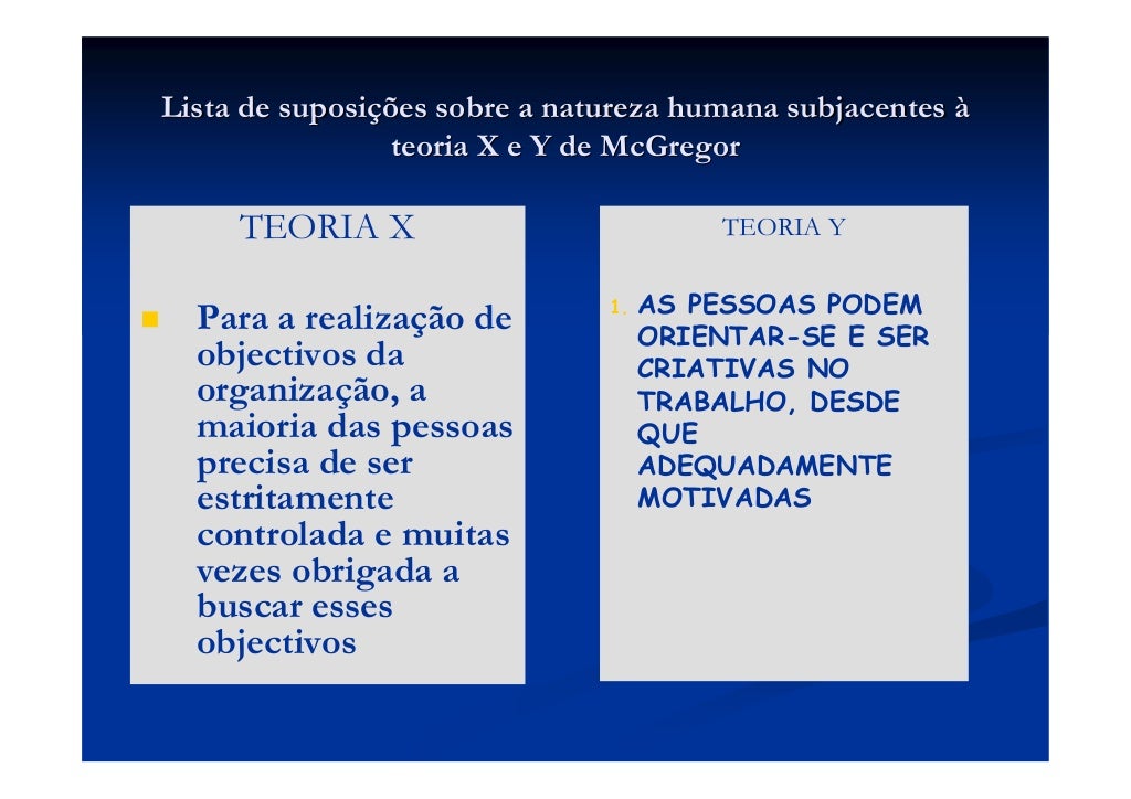 Teoria xey de Douglas McGregor