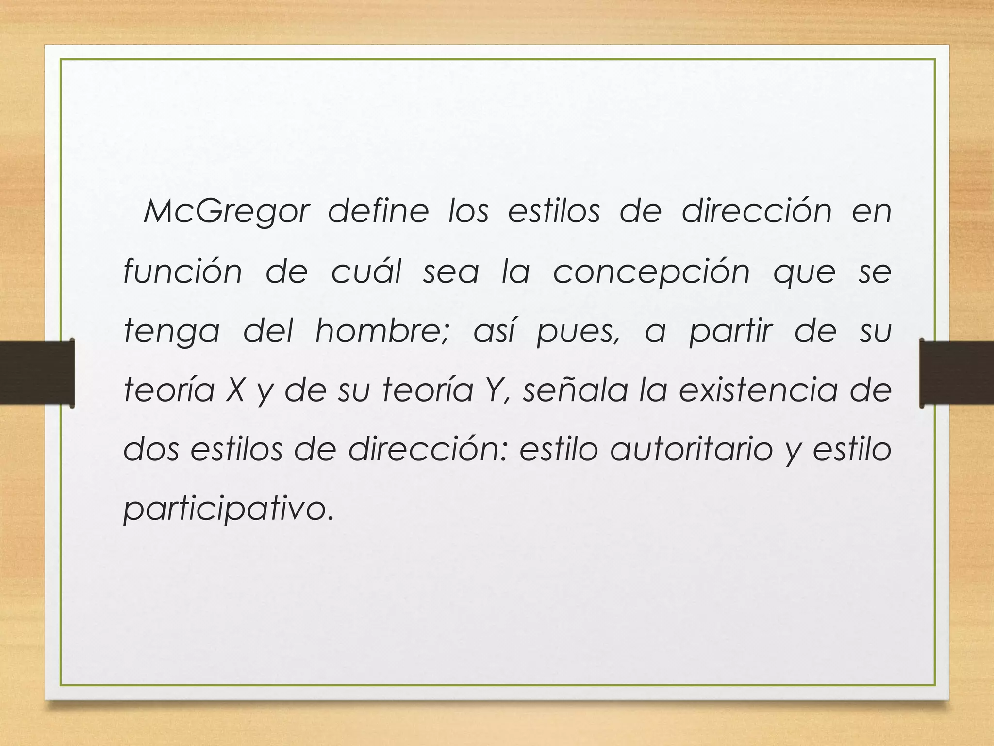 Teoria x & y (ppt) | PPT | Business | Business and Finance