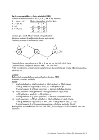 Teori bahasaautomata | PDF