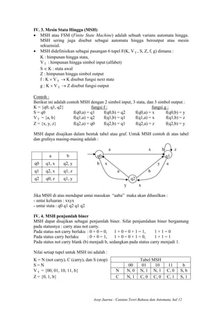 Teori bahasaautomata | PDF