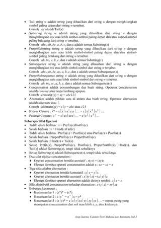 Teori bahasaautomata | PDF