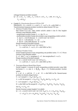 Teori bahasaautomata | PDF