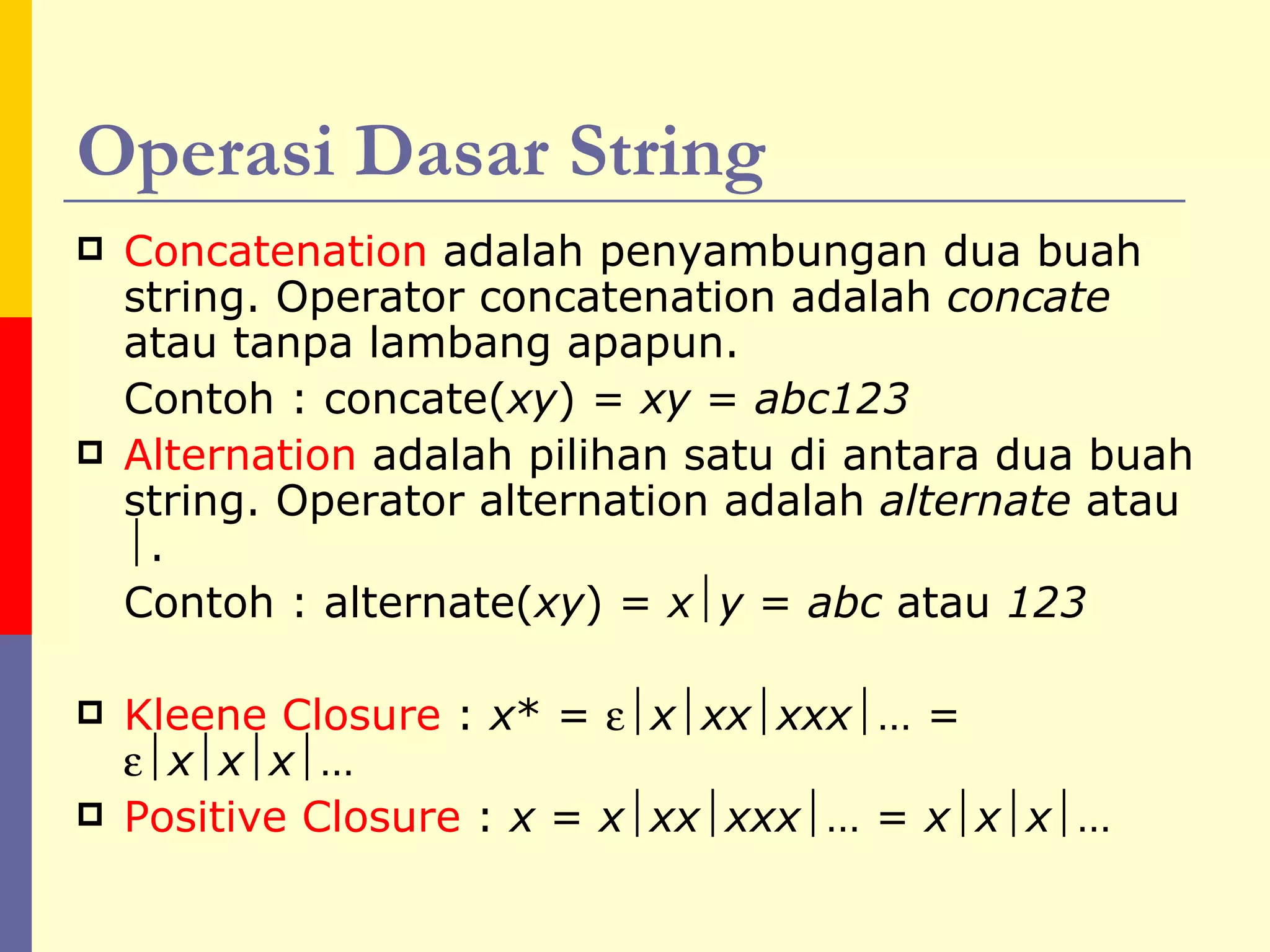 Teori bahasa dan automata1 | PPT