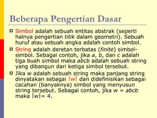 Teori bahasa dan automata1 | PPT