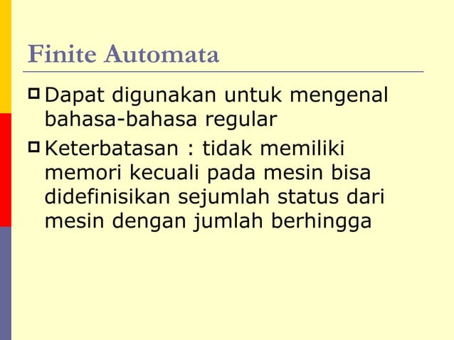 Teori bahasa dan automata2 | PPT