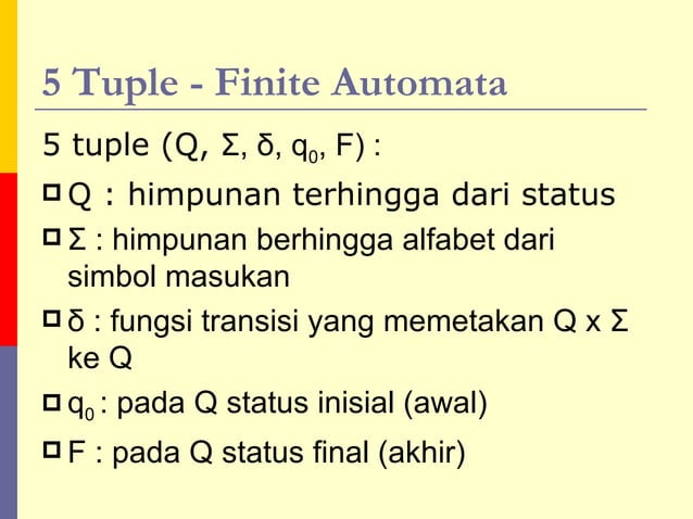 Teori bahasa dan automata2 | PPT