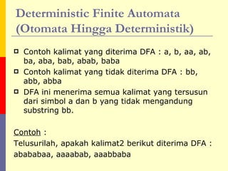 Teori bahasa dan automata2 | PPT