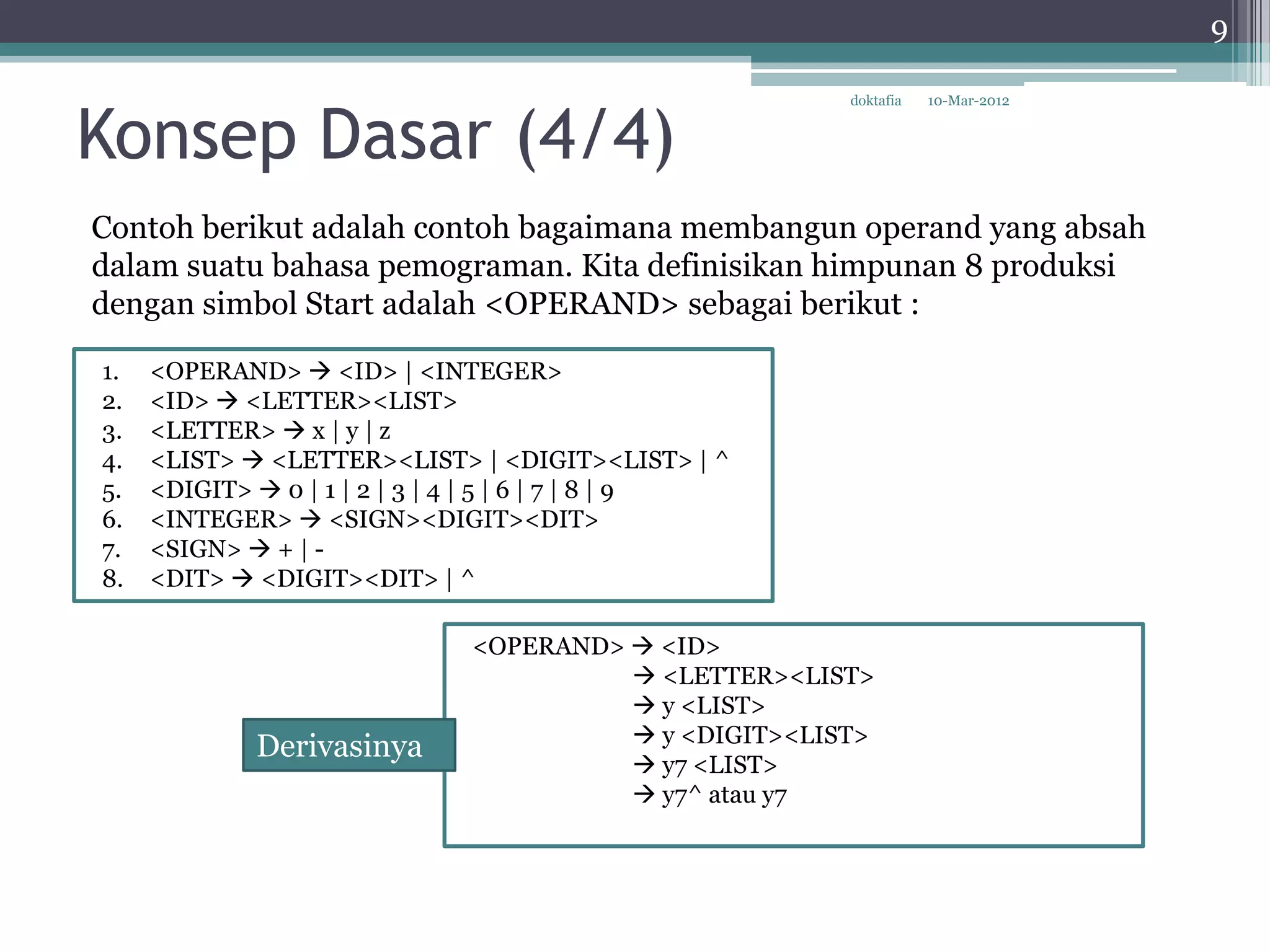 Teori bahasa dan otomata 1 | PPTX