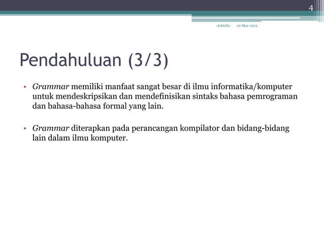 Teori bahasa dan otomata 1 | PPTX