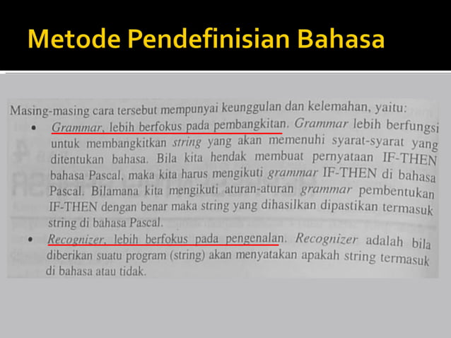 Teori Bahasa dan Otomata 6 | PPT