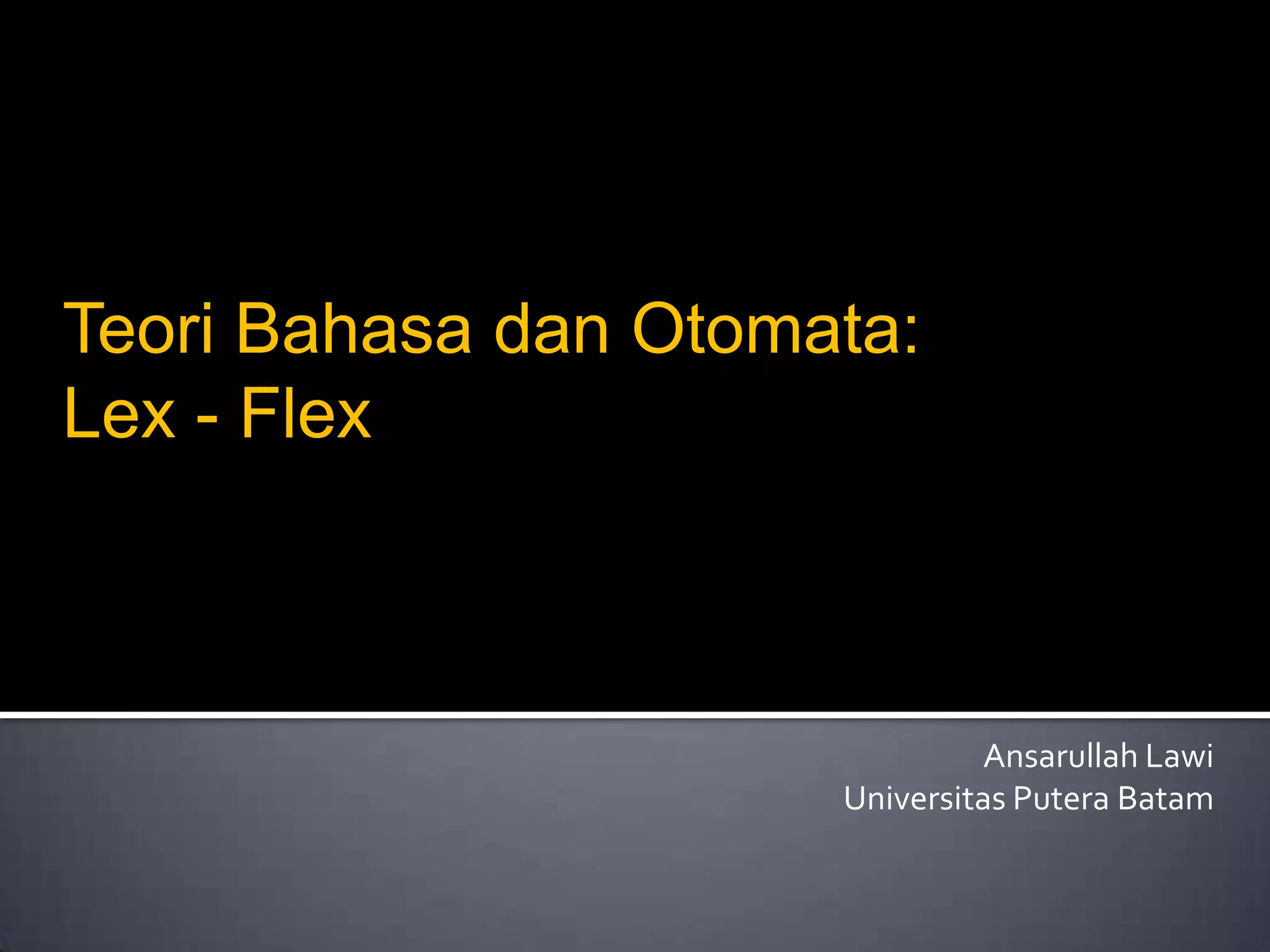 Teori bahasa dan otomata 9 | PDF