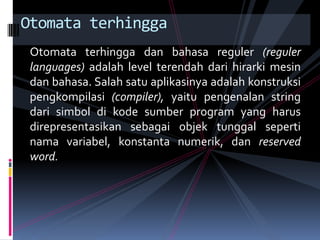 Teori bahasa formal dan Otomata | PPTX