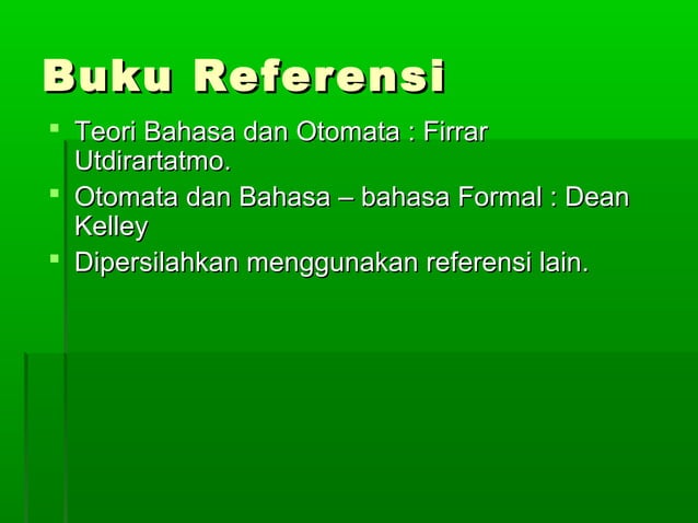 Teori bahasa otomata pertemuan 1 | PPT
