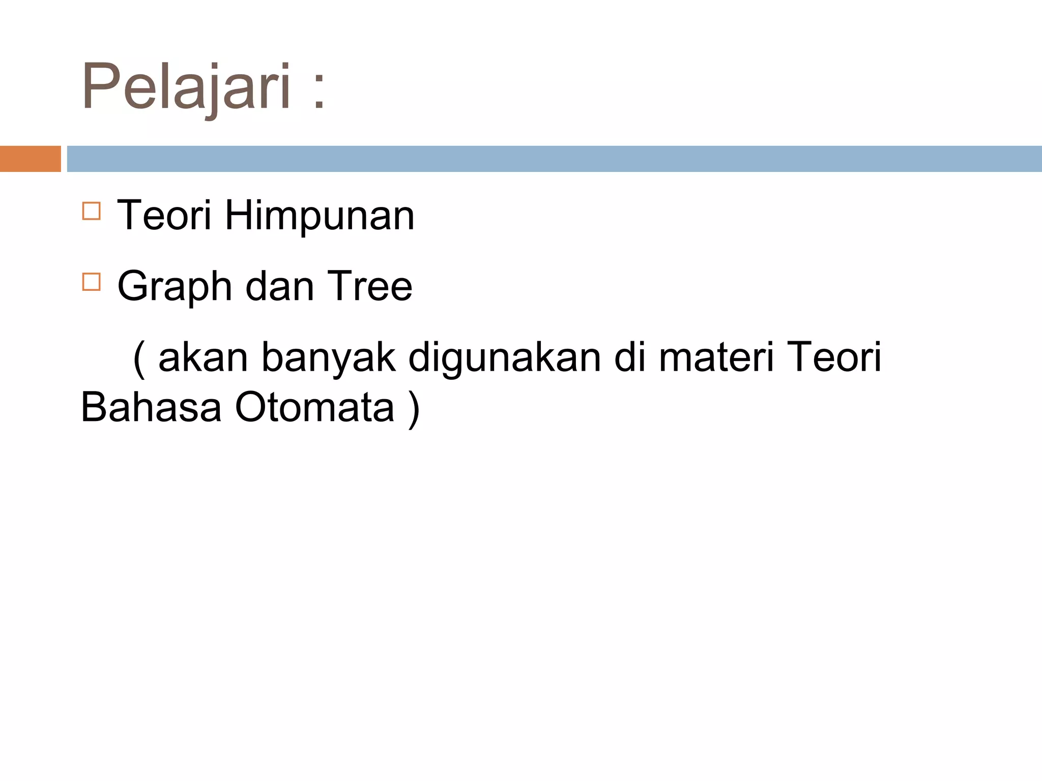 Teori bahasa otomata pertemuan 2 | PPT