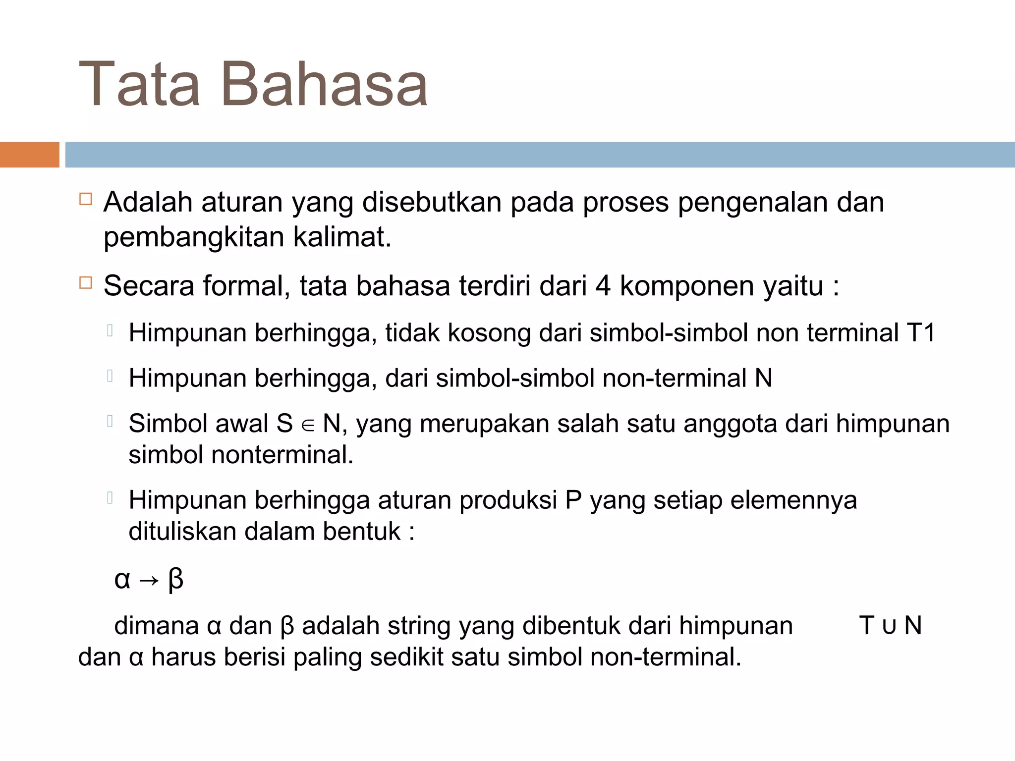 Teori bahasa otomata pertemuan 2 | PPT