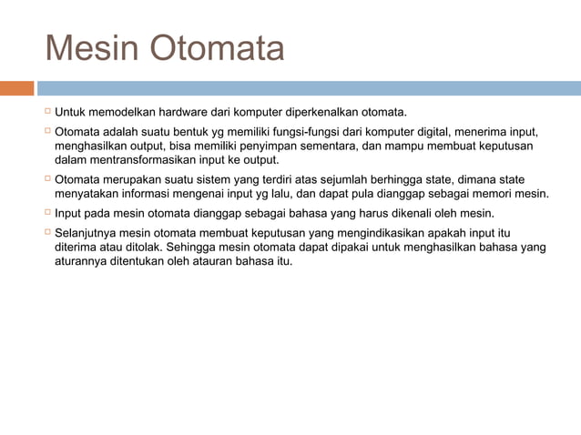 Teori bahasa otomata pertemuan 2 | PPT
