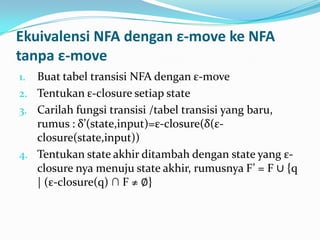 Teori bahasa otomata pertemuan 5 | PPTX