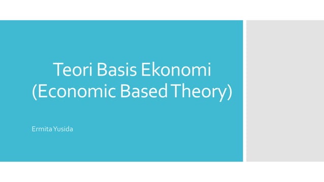 Teori basis ekonomi | PPTX