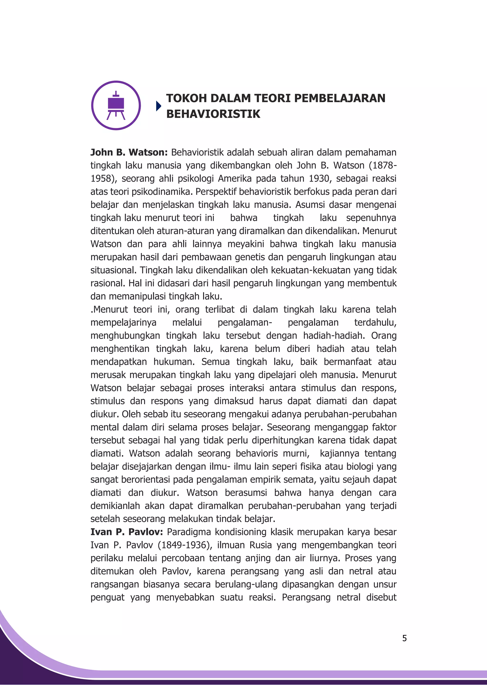 Teori behavior | PDF