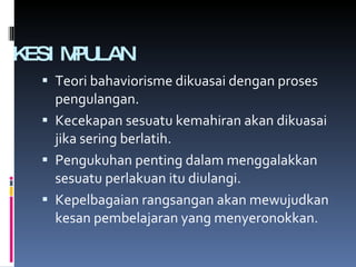 Teori Behaviorisme | PPT