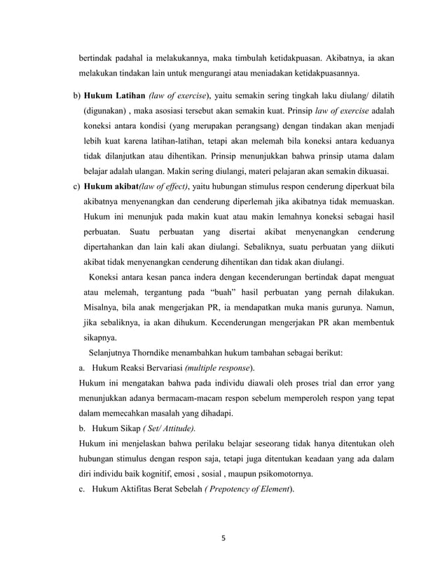 Teori behavioristik mardiah | PDF