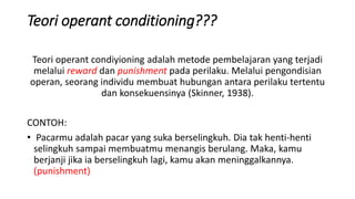 TEORI BEHAVIOR SKINNER | PPTX