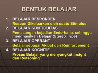 TEORI BELAJAR | PPT