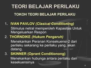 TEORI BELAJAR | PPT