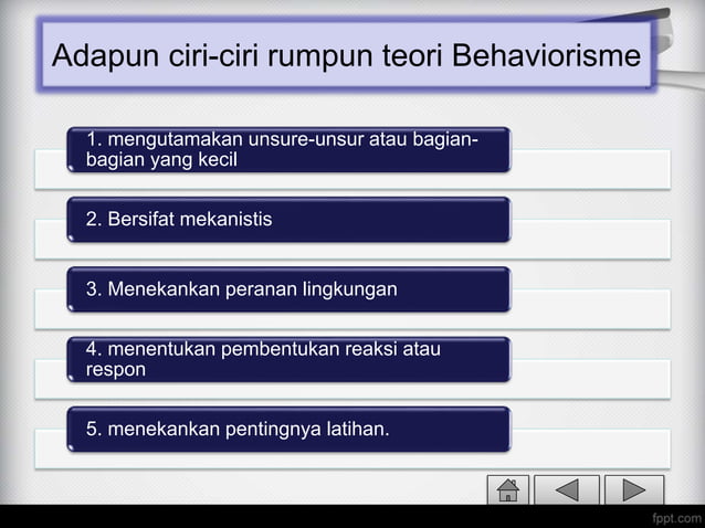 Teori_Belajar behavioristik, kognitivisme, | PPTX