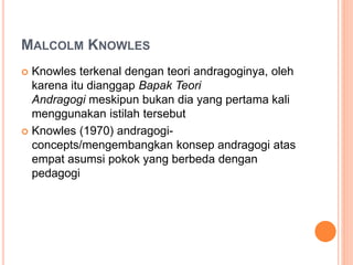 Teori belajar andragogi | PPTX