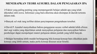 Teori Belajar Bermakna | PPT