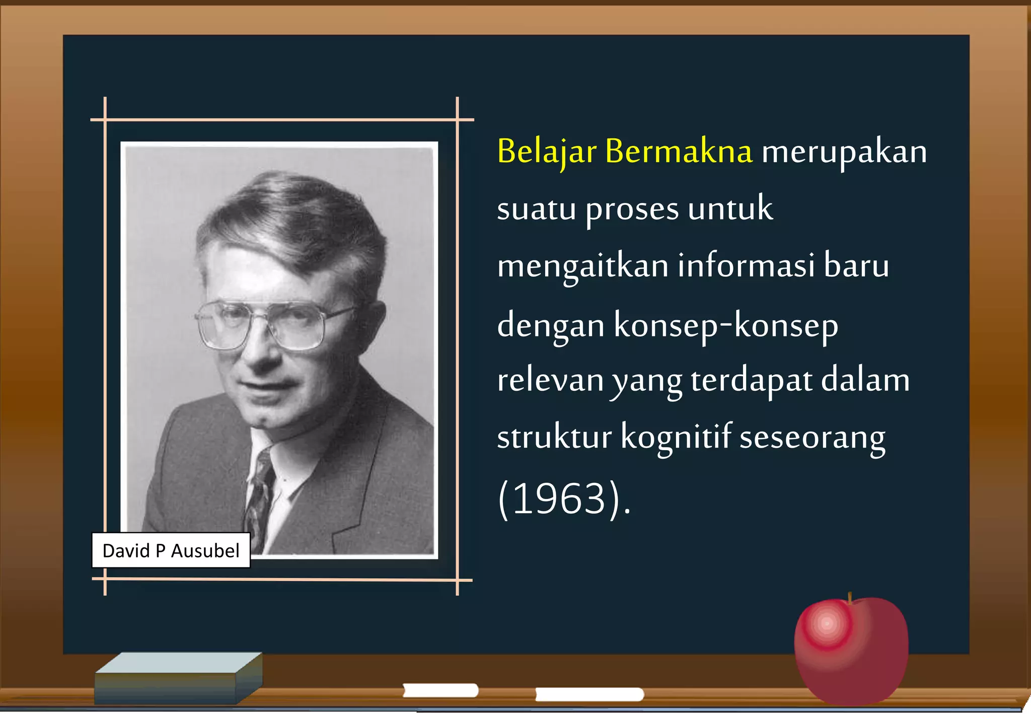 Teori belajar bermakna ausubel (Belajar dan Pembelajaran) | PPTX