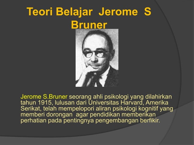 Teori belajar bruner | PPTX