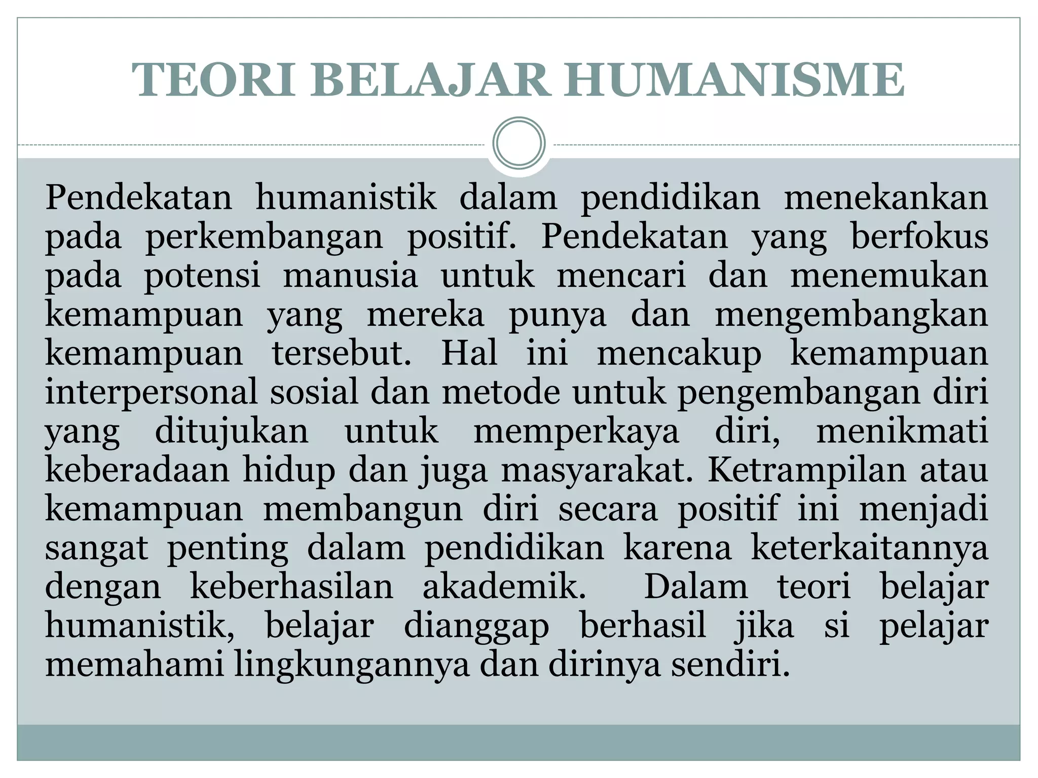 Teori belajar konstruktivisme dan | PPTX